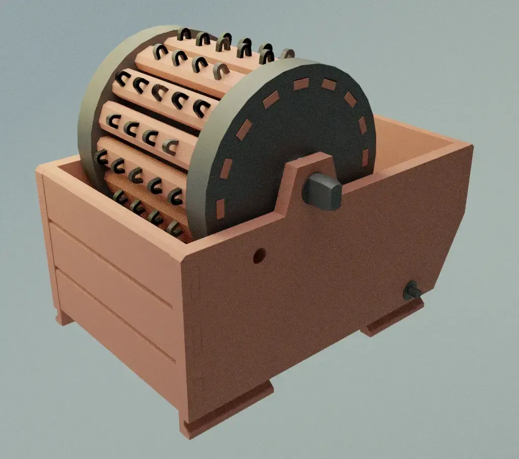 Threshing machine principle machine - Free 3D Print Model - MakerWorld