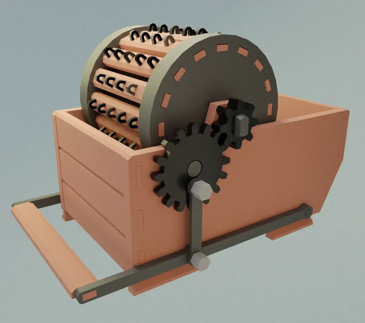 Threshing machine principle machine by SOFUN_ART MakerWorld: Download ...