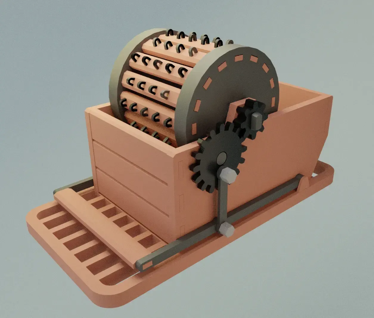 Threshing machine principle machine by SOFUN_ART MakerWorld: Download ...