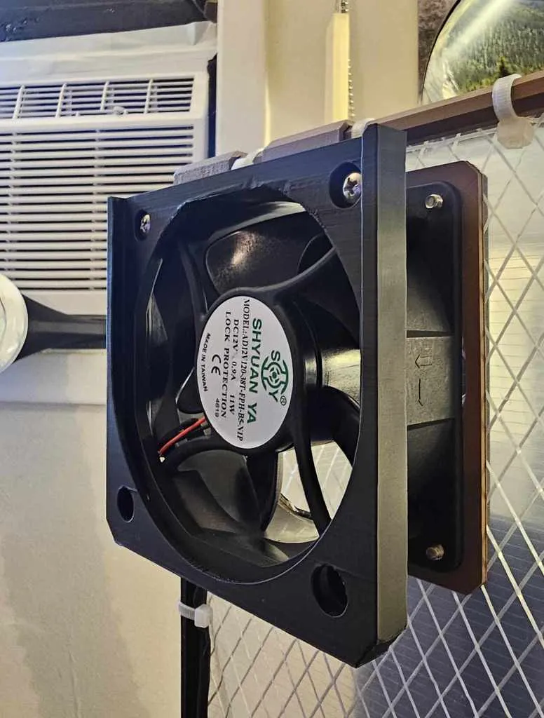 120mm fan to 4 inch duct quick disconnect coupler by SPEKERDUDE ...