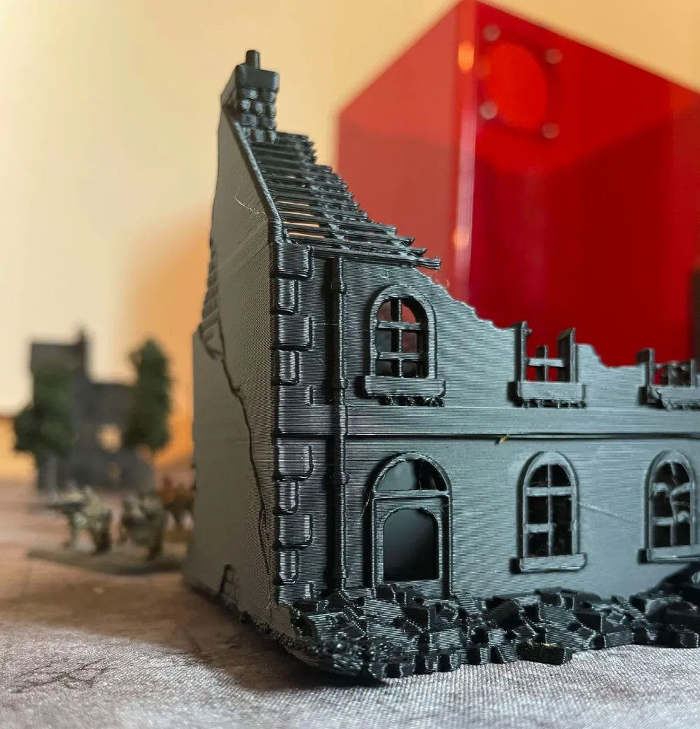 Large Destroyed house WW2 era by Nate - MakerWorld