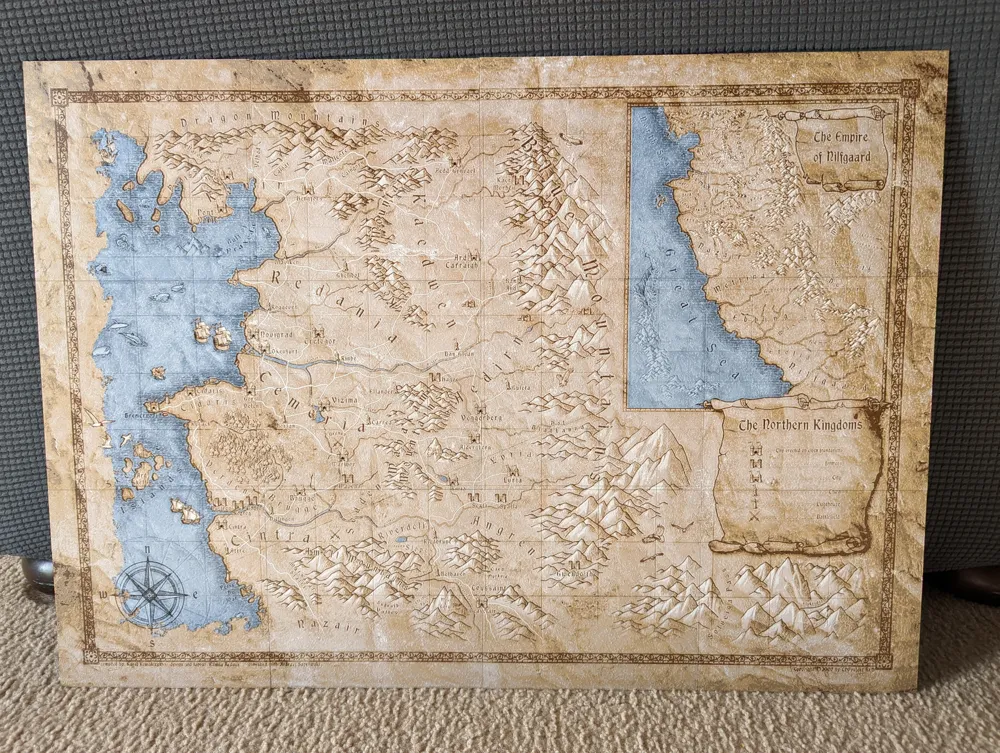 The Witcher 3 Continent Map - Color - Huforge Remixed by Capn_Bipto ...