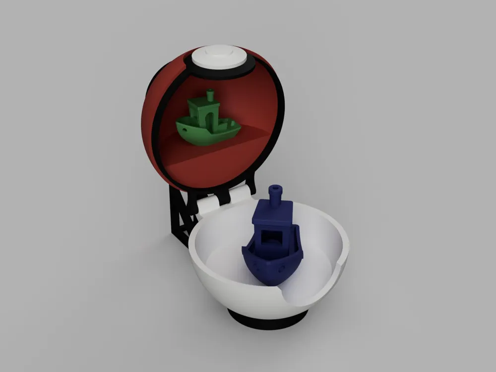 Pokeball Display Stand by user_2759374655 MakerWorld: Download Free 3D ...