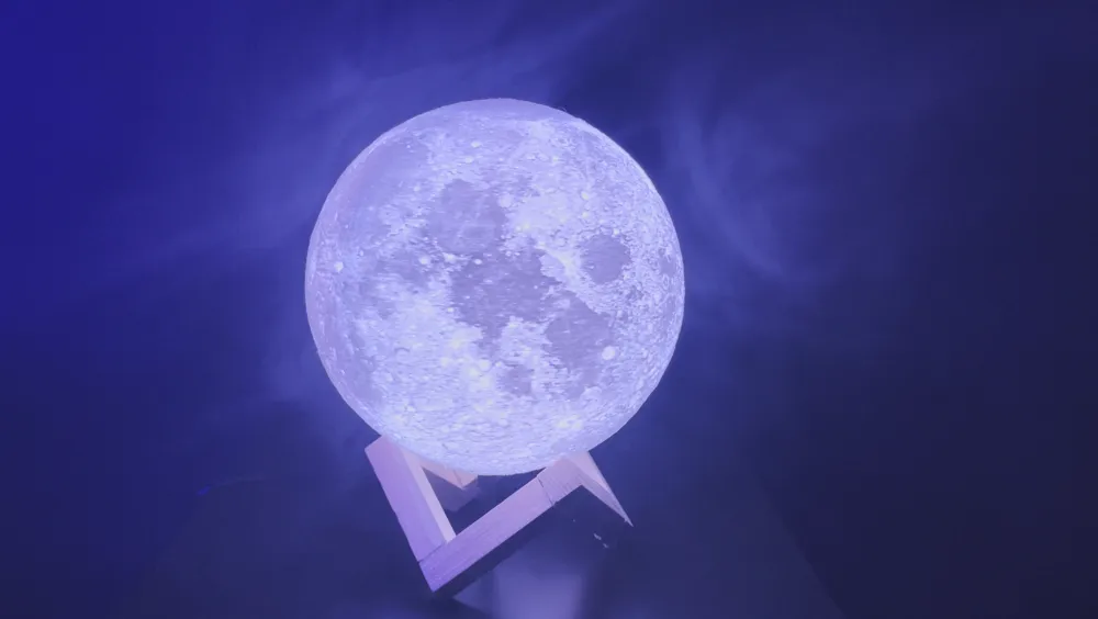 Interactive Moon Lamp | Arduino Controlled | RGB - Free 3D Print Model ...