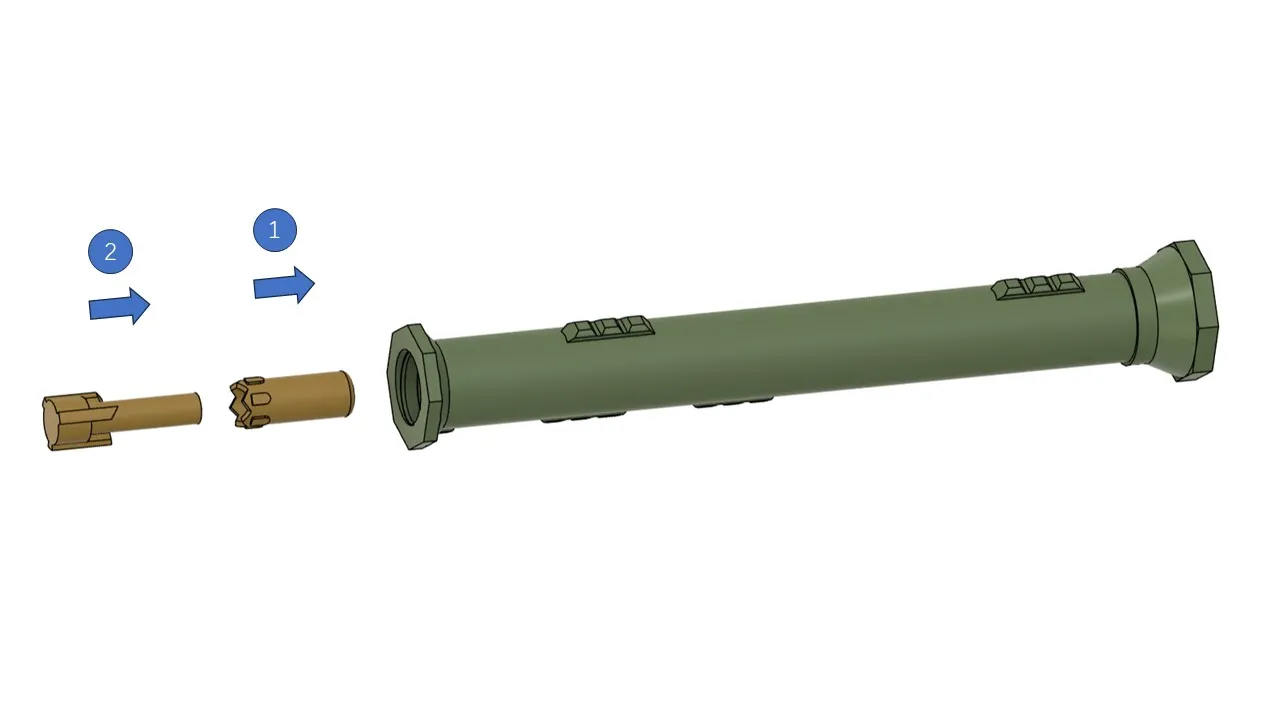 Click Pen - Rocket Launcher by 喵武士 MakerWorld: Download Free 3D Models