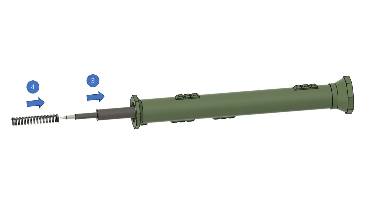 Click Pen - Rocket Launcher by 喵武士 MakerWorld: Download Free 3D Models