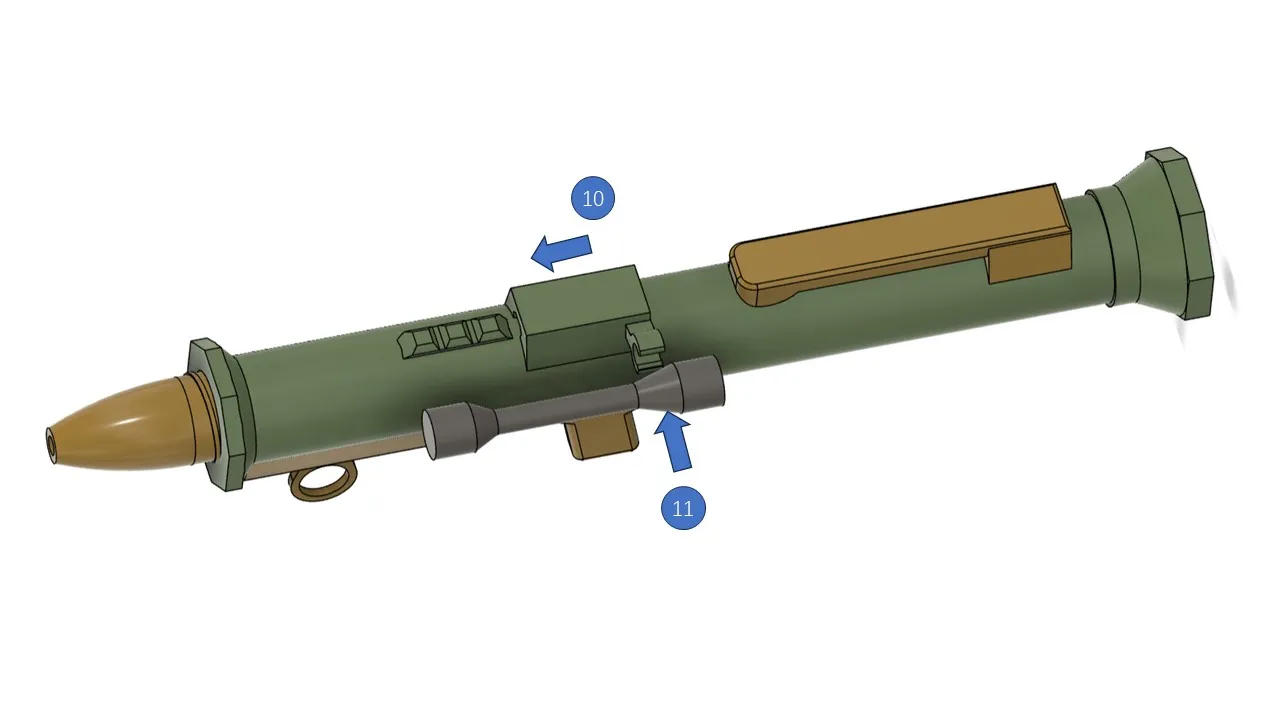 Click Pen - Rocket Launcher by 喵武士 MakerWorld: Download Free 3D Models