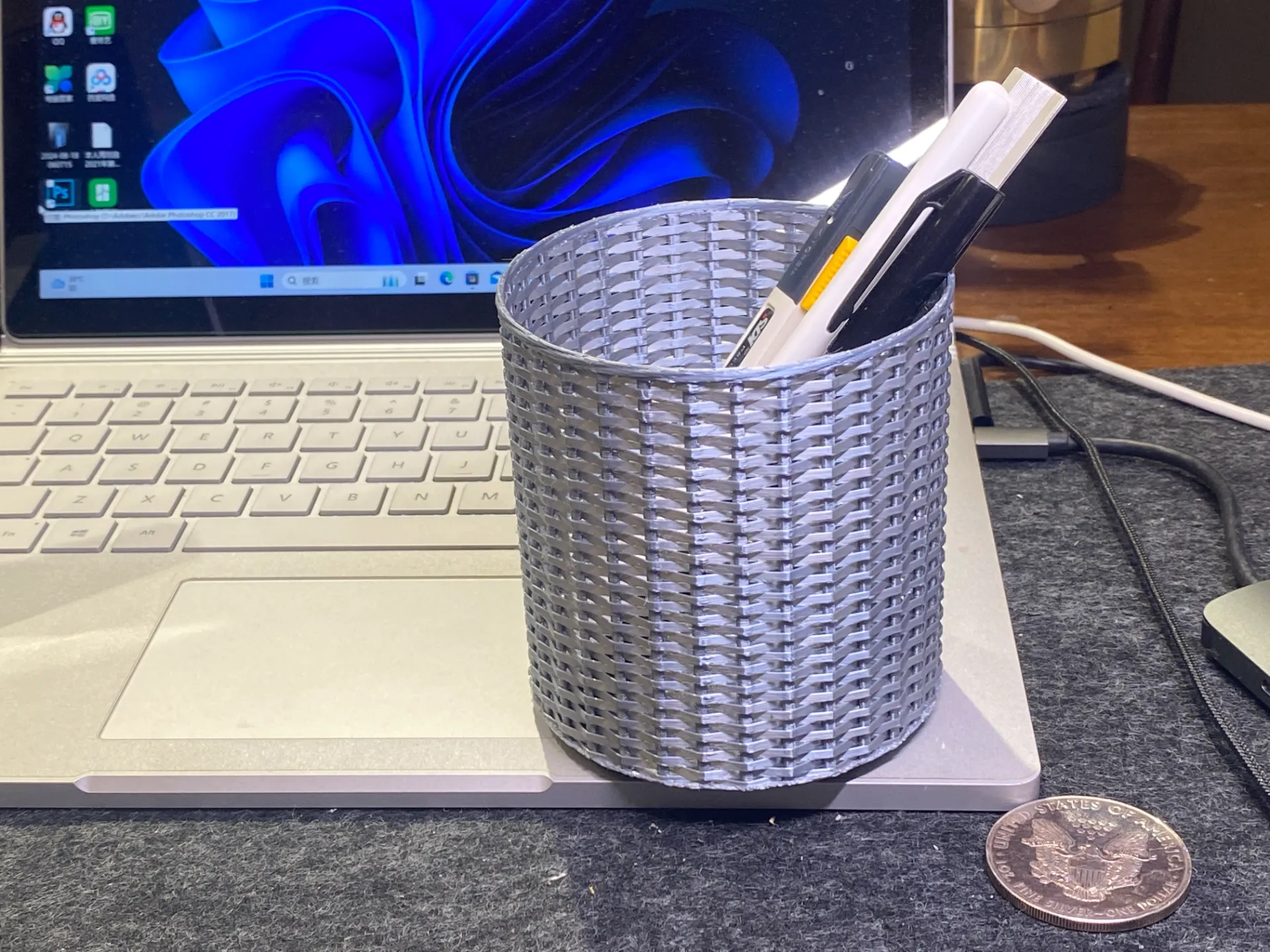 Bamboo-style Pen Holder, Sundry Box, Storage Box, Desktop Organizer ...