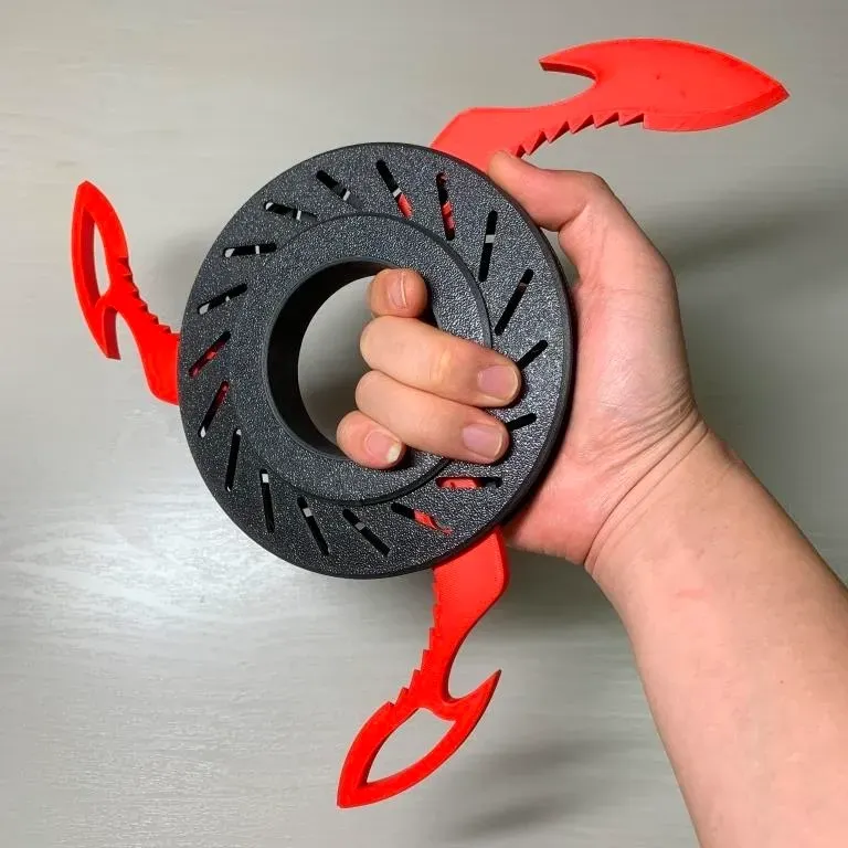 Folding Rotating Shuriken by 发明狂徒林林七 - MakerWorld