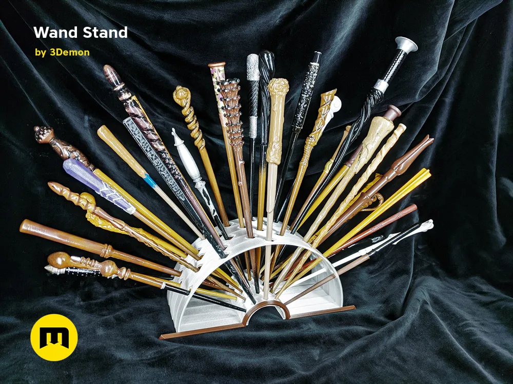 Open Book Harry Potter Wands Stand - Free 3D Print Model - MakerWorld