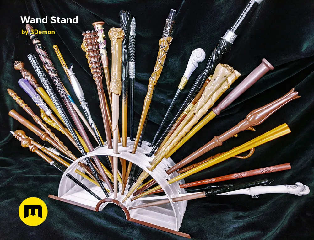 Open Book Harry Potter Wands Stand - Free 3D Print Model - MakerWorld