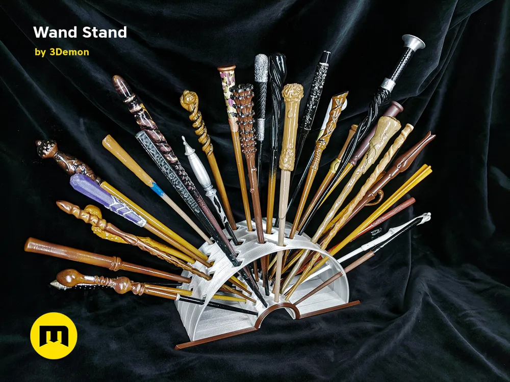 Open Book Harry Potter Wands Stand - Free 3D Print Model - MakerWorld