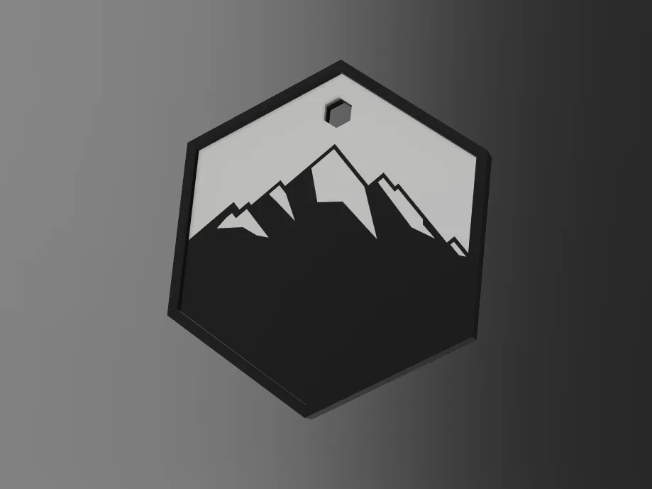 Mountain Name Tag / Pet Tag [Customizable] by george - MakerWorld