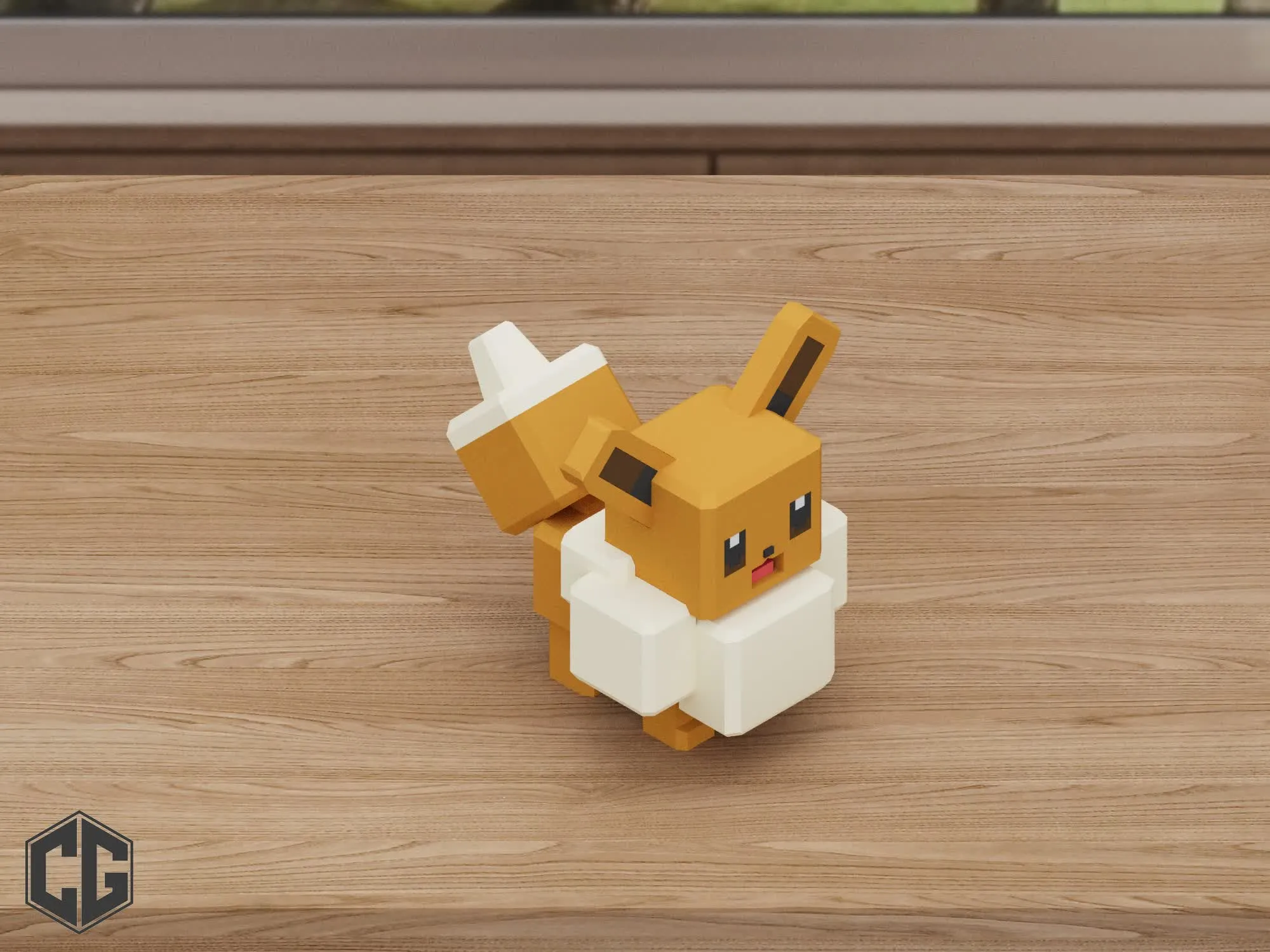 Eevee Pokemon Voxel Multipart - Free 3D Print Model - MakerWorld
