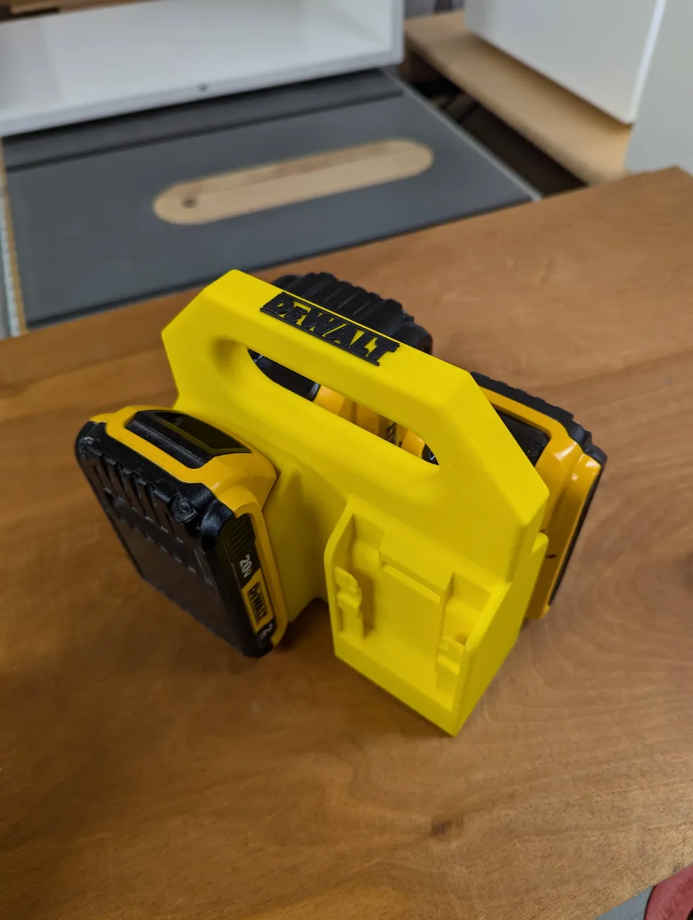 DeWALT Battery Caddy Remixed by CitySideGig MakerWorld: Download Free 3D Models