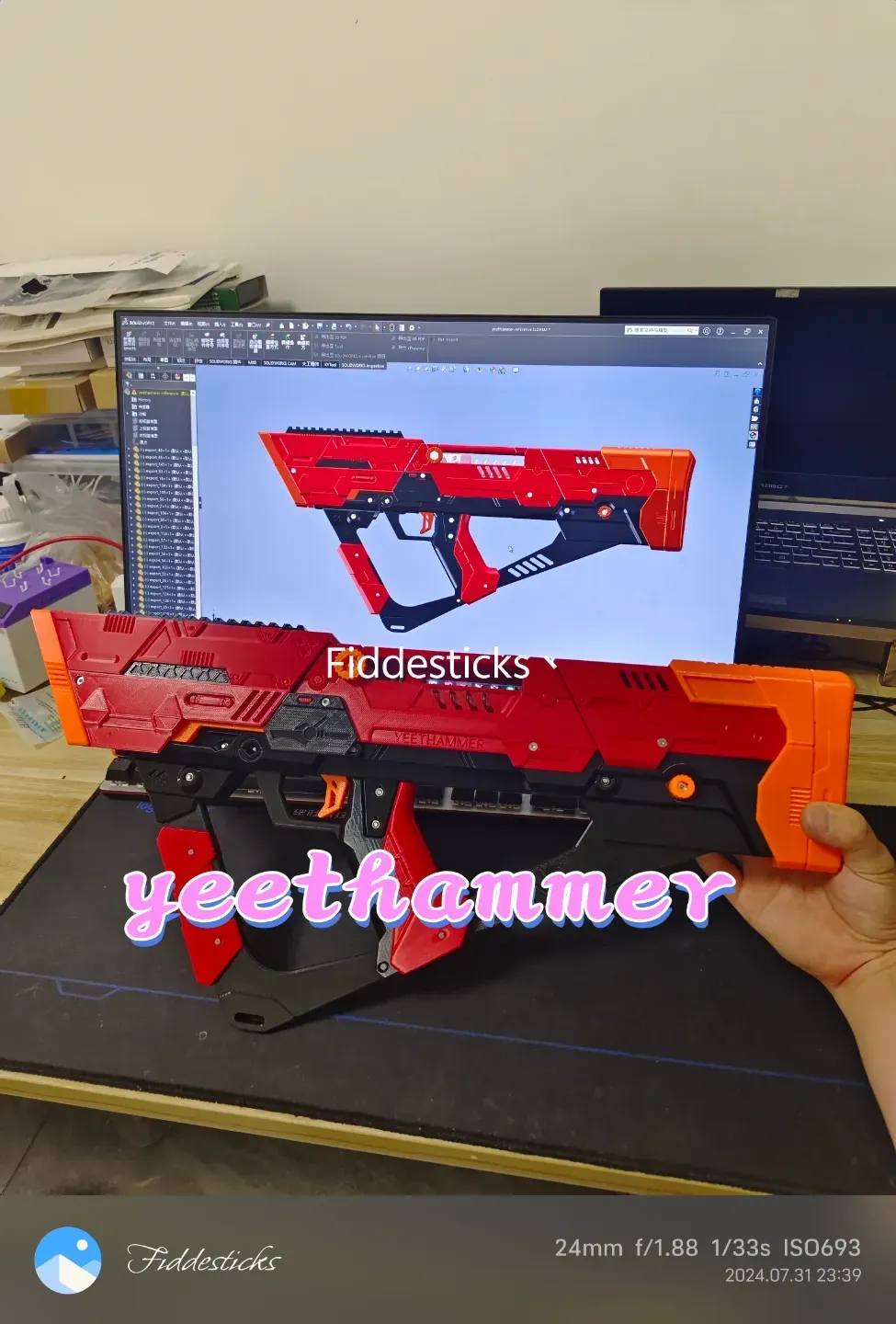 Yeethammer Hammer Launcher Remixed by Fiddesticks丶 MakerWorld: Download ...