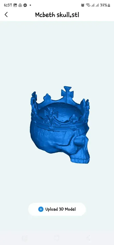 Macbeth skull by noodlesmarsden - MakerWorld
