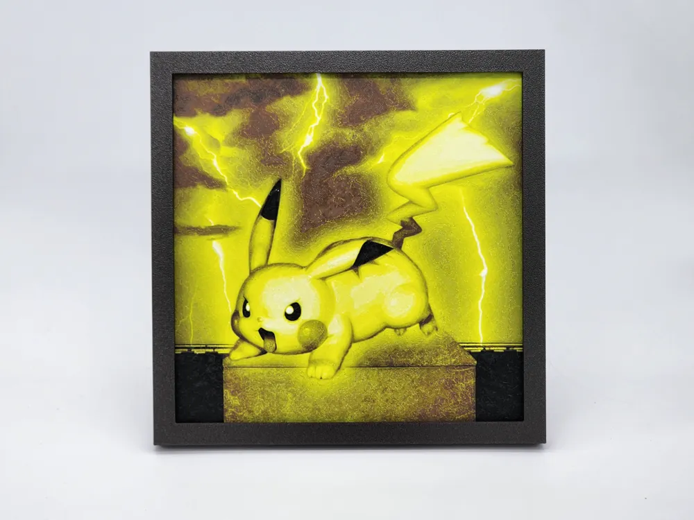 Pikachu HueForge Picture by robere2 - MakerWorld