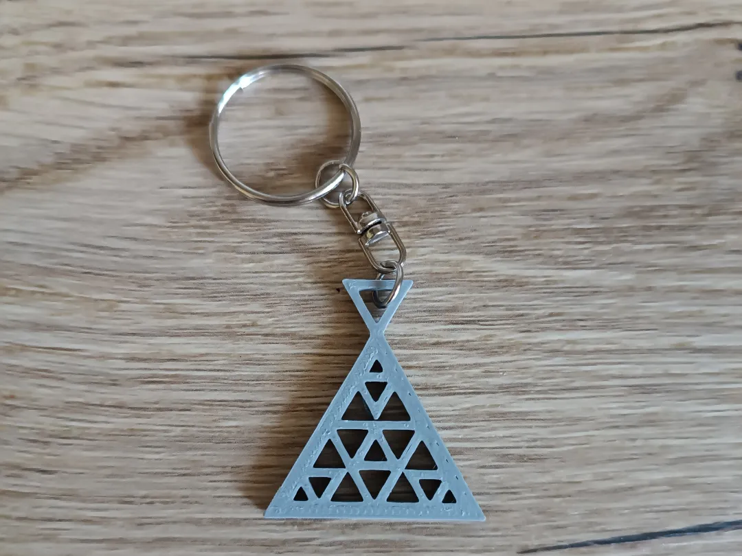Triangles keychain - Free 3D Print Model - MakerWorld