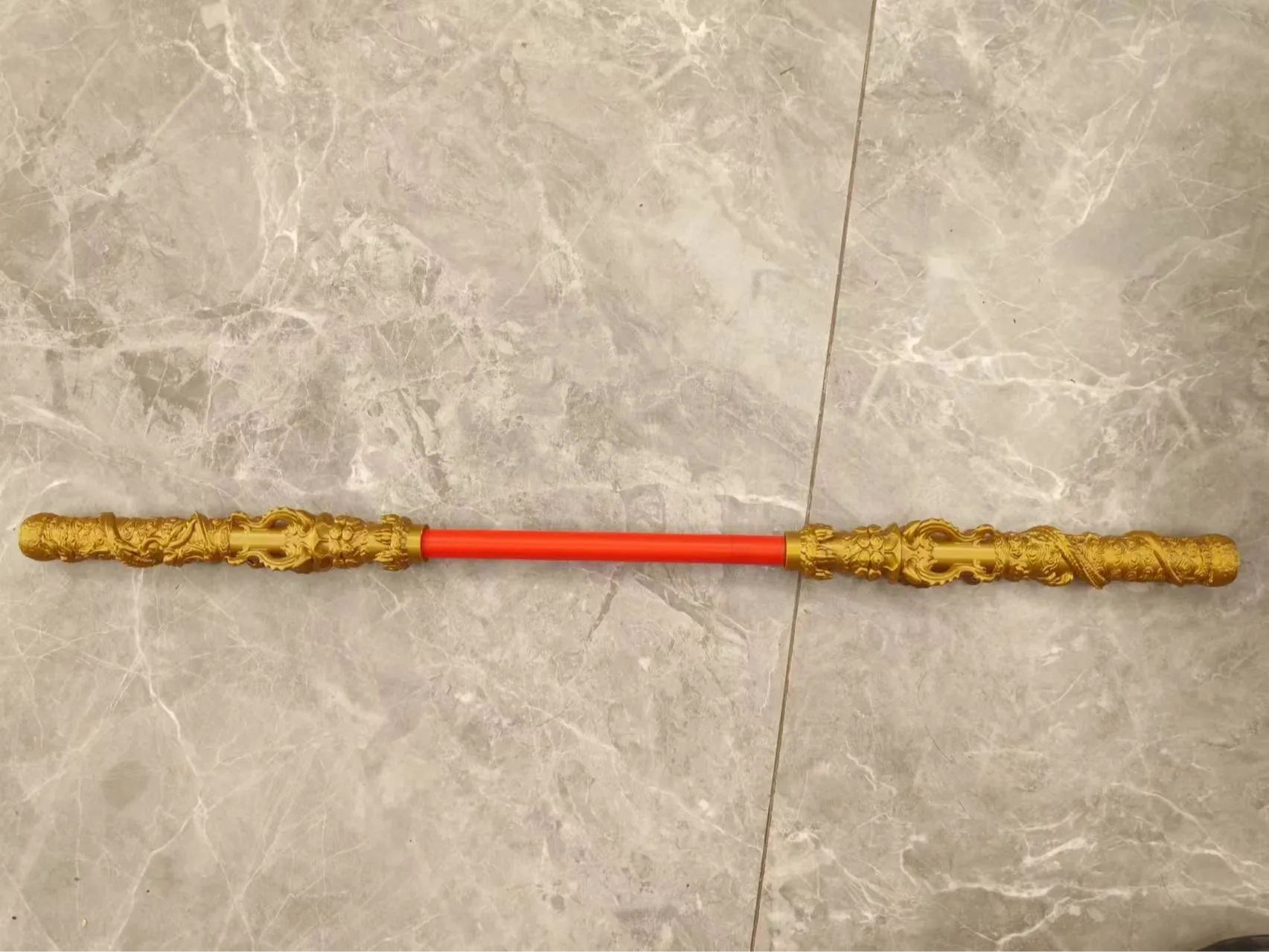 Telescopic+Ruyi+Jingu+Bang Golden Staff+Split Printing Seamless Remixed ...