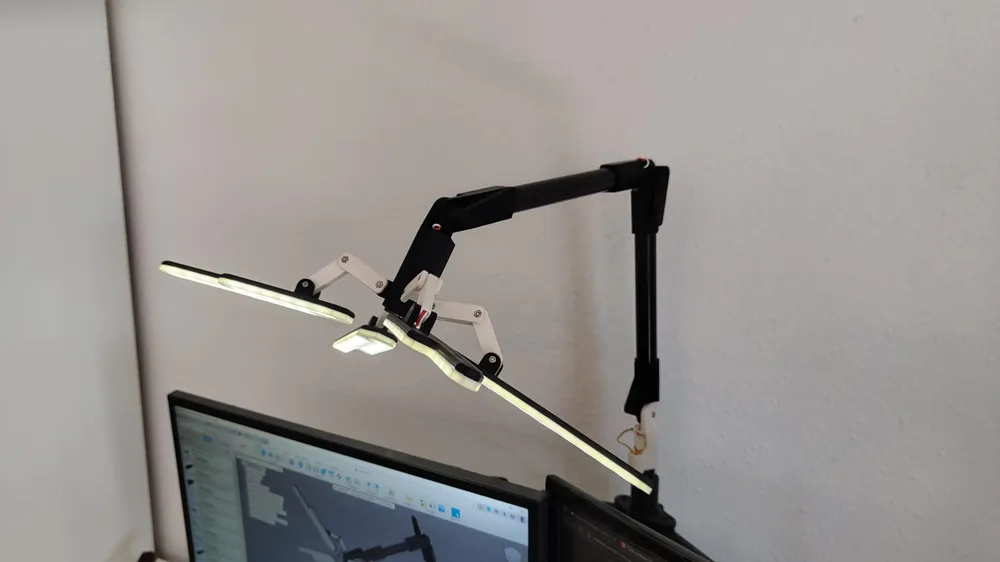 Futuristic Desk LED Strip Lamp by ProfessorHunter - MakerWorld