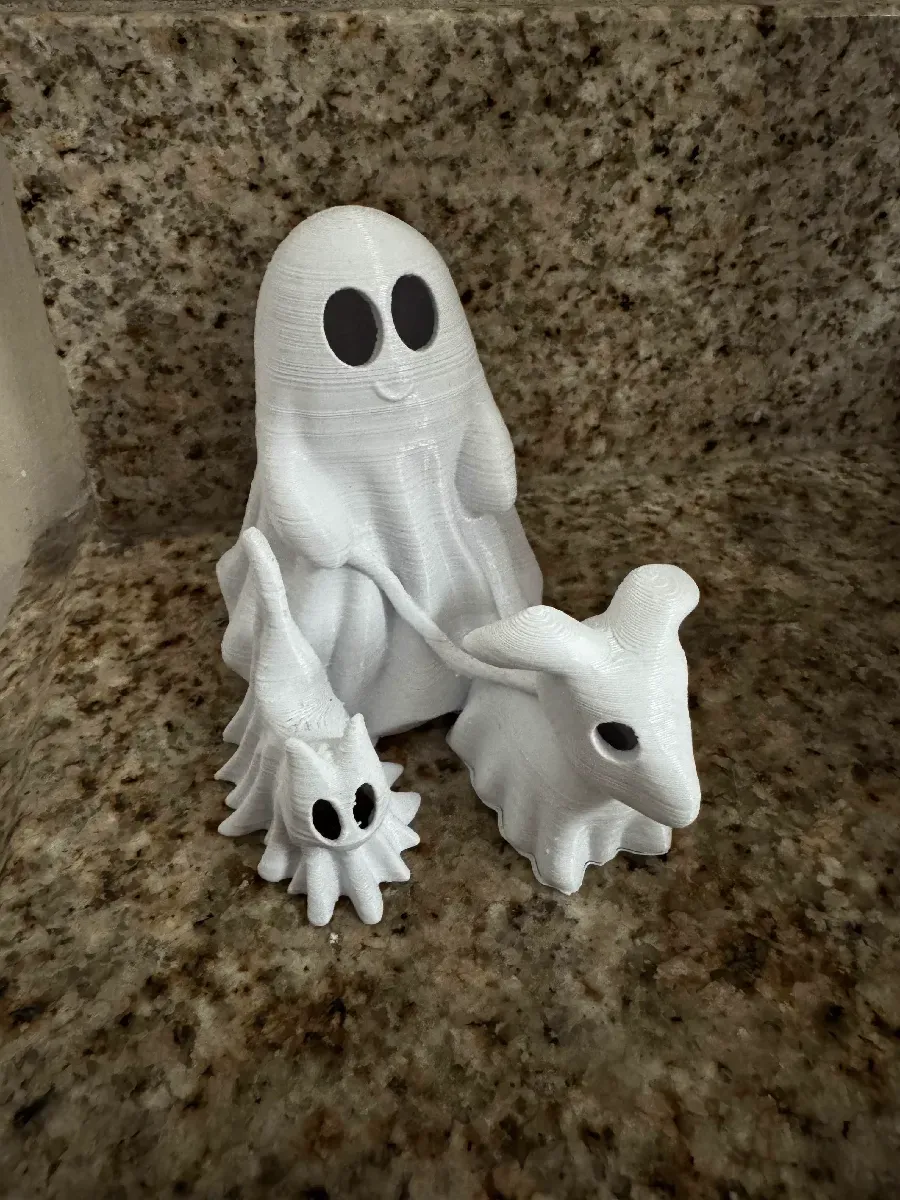 Ghost walking dog and cat by Macherwelt - MakerWorld