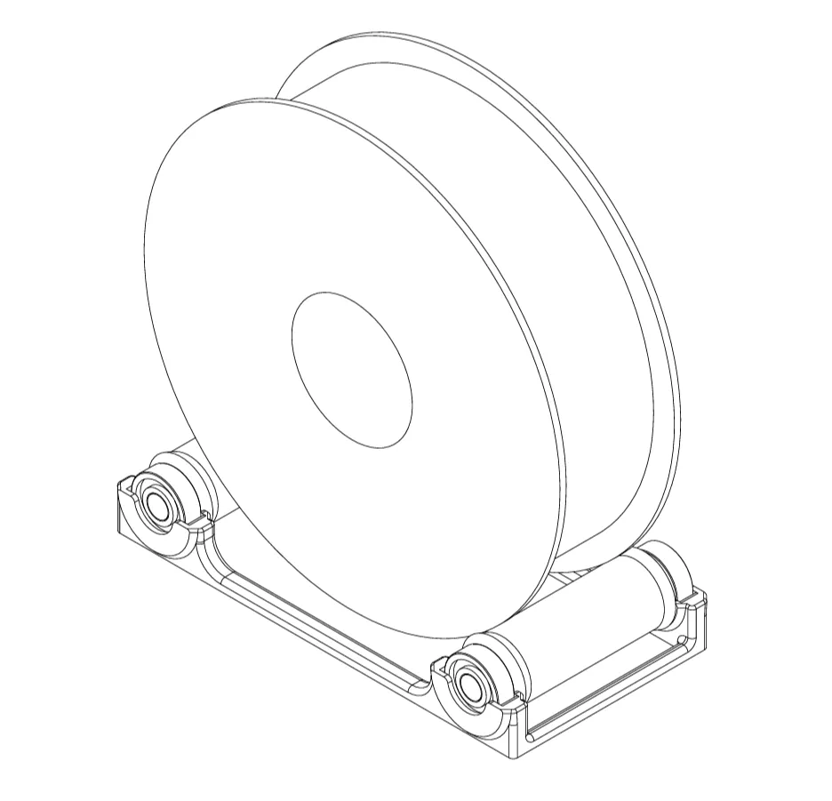 Spool holder with bearings by AstormiX - MakerWorld