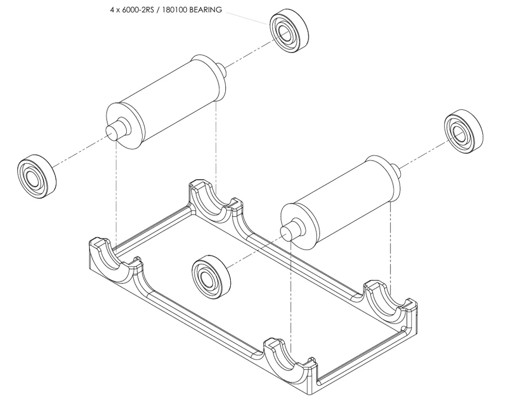 Spool holder with bearings by AstormiX - MakerWorld