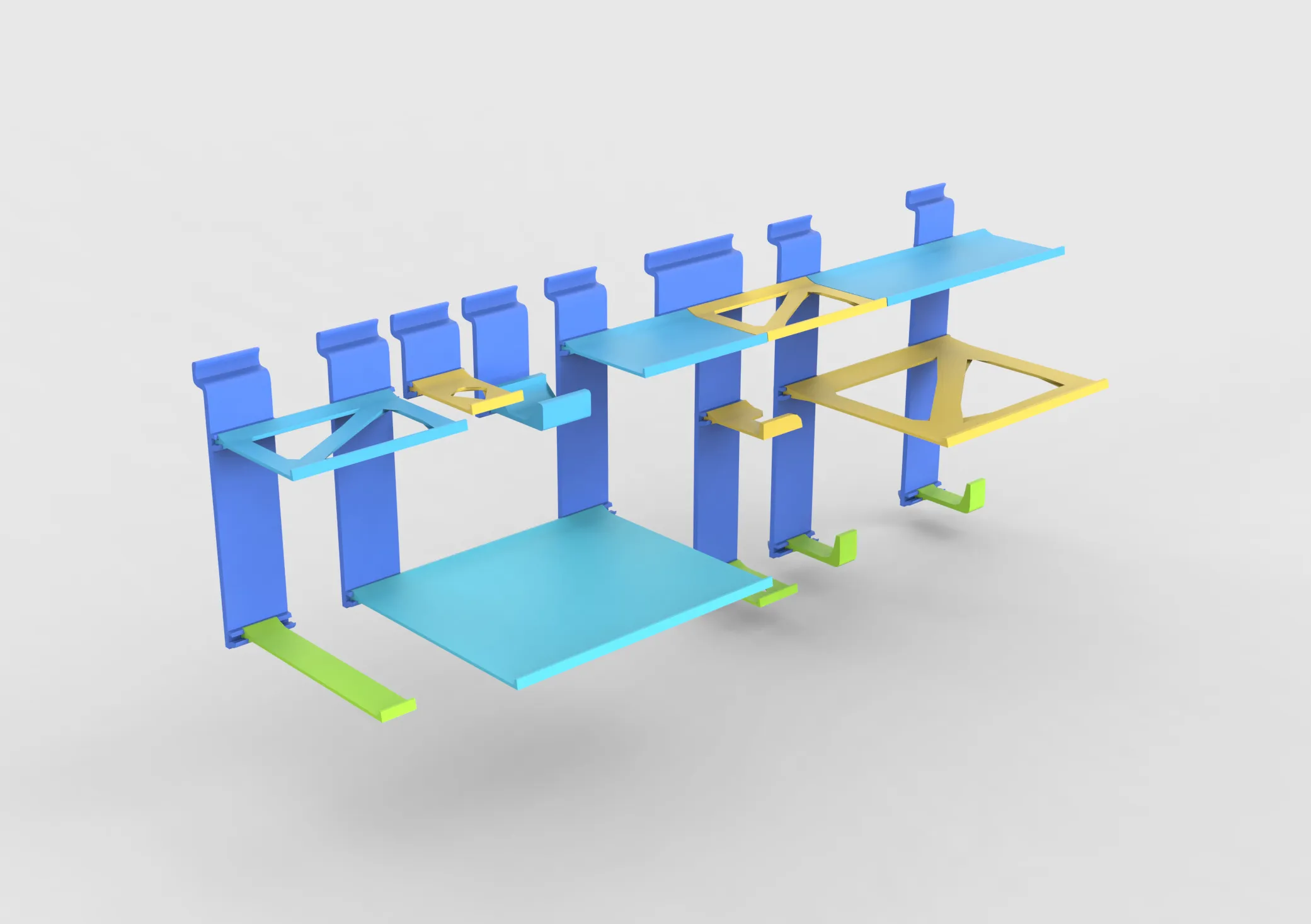 SuperCustom Office Hanging Component Set组合式办公悬挂套装 by LJKUND - MakerWorld