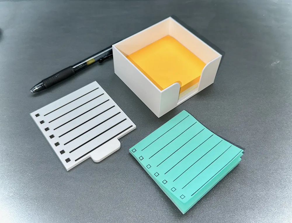 Post-It Note To-Do Container & Templates by LavishCo. - MakerWorld