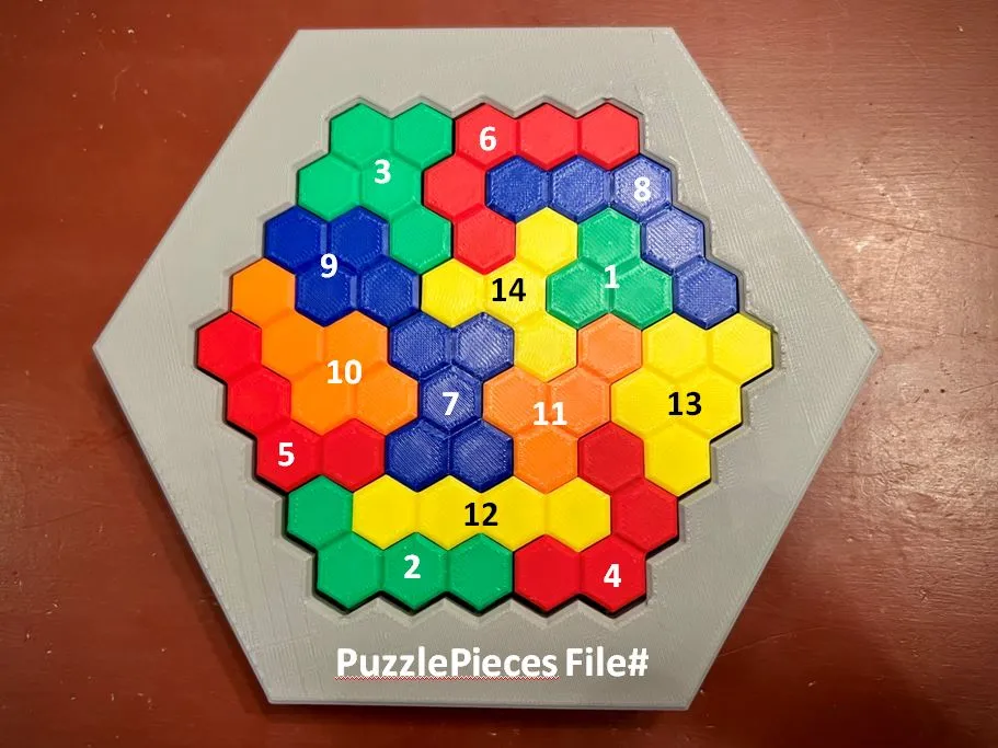 Hex Brain Teaser Puzzle by JC58 - MakerWorld