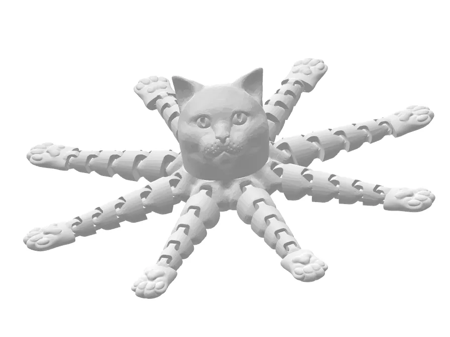 OCTOPUS CAT by Troy_07 - MakerWorld