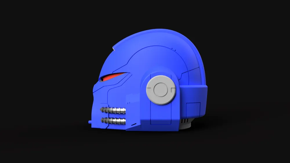 Warhammer 40k Space Marine Helmet by Starbug,_Props - MakerWorld