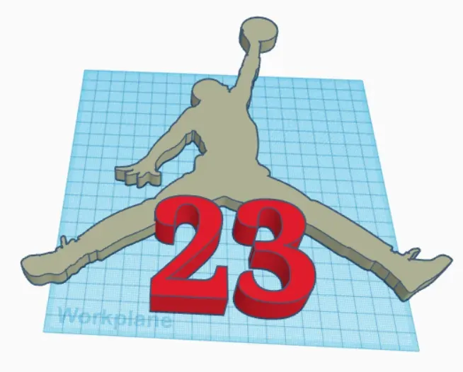 Jumpman 23 logo desk wall art by MakerMulhall MakerWorld: Download Free ...