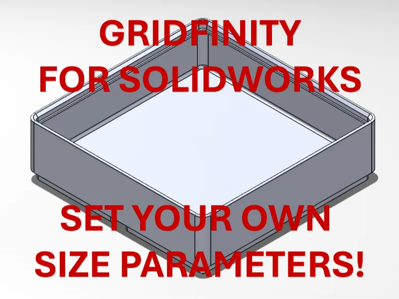 Gridfinity bin for SOLIDWORKS (Parametric) Remixed by AstormiX MakerWorld: Download Free 3D Models