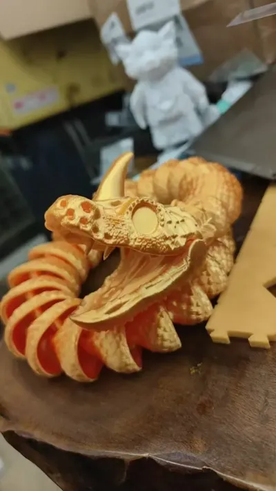 Snake that will soon turn into a dragon by liupeiyty MakerWorld ...