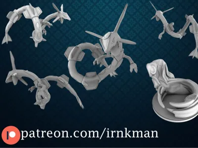 rayquaza 3d print model download - MakerWorld