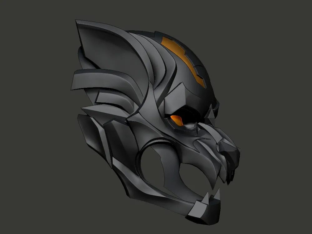 Dire Wolf Exodus Mask by Black Gorilla Armory MakerWorld: Download Free ...