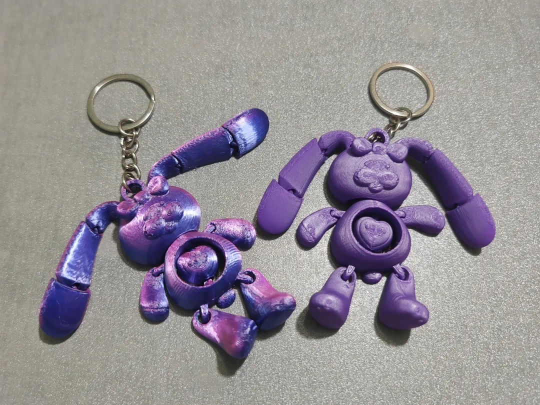 Adorable Rabbit Keychain by 心心心 - MakerWorld