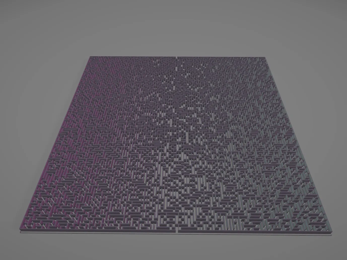 Maze Model 2 Extreme Version Printer Leveling Test Model 100X100 ...