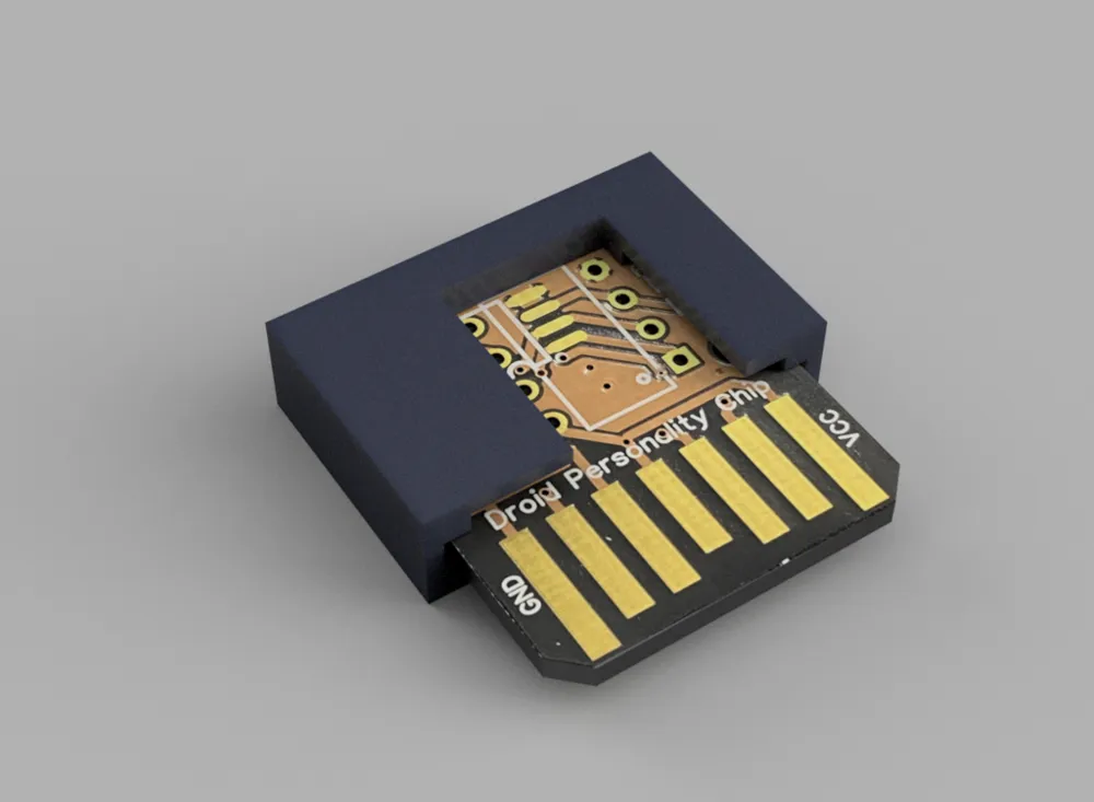 Droid Personality Chip by spuder MakerWorld: Download Free 3D Models