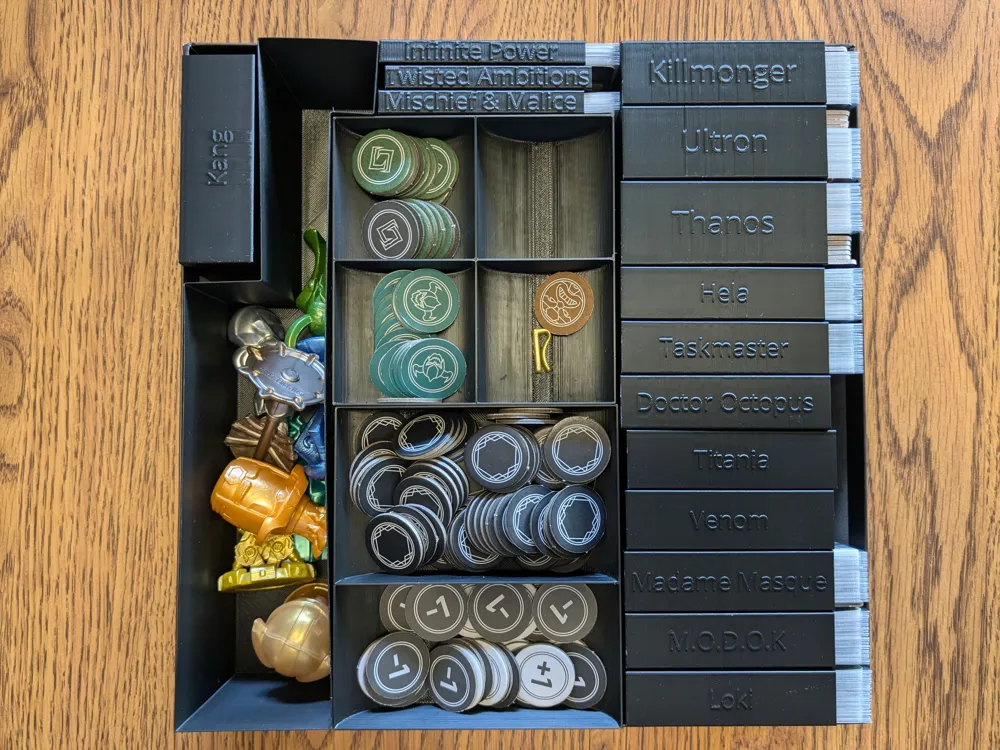 Marvel Villanous Insert w/ Expansions (Sleeved) by RoofusKit - MakerWorld