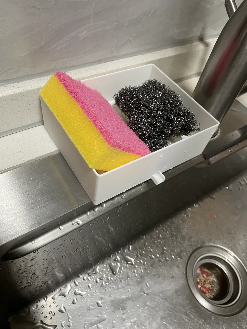 Kitchen Sponge Holder 15x12x5 with drainage box by SunMouMou - MakerWorld