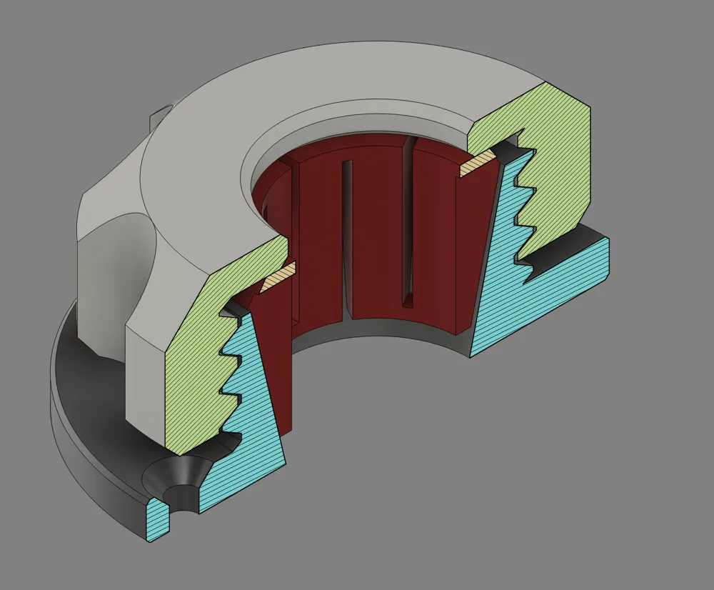 Collet Shaft Compression Panel Mount Through Hole by poldim MakerWorld ...