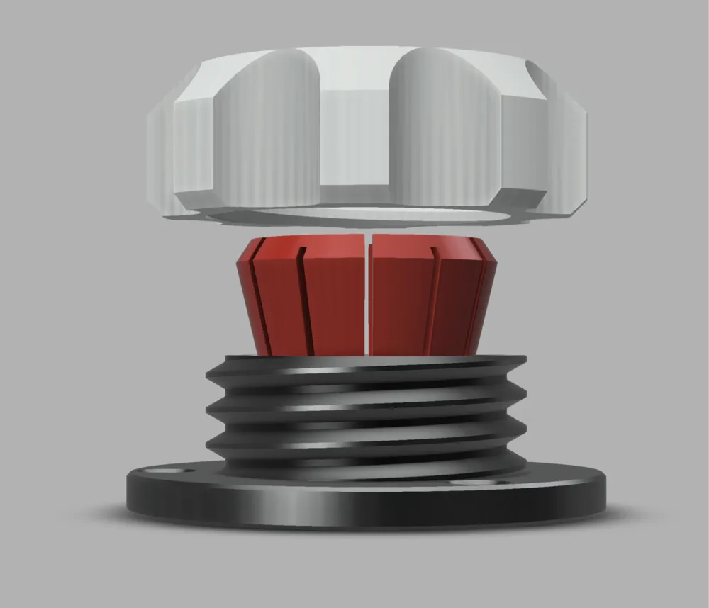 Collet Shaft Compression Panel Mount Through Hole by poldim MakerWorld ...