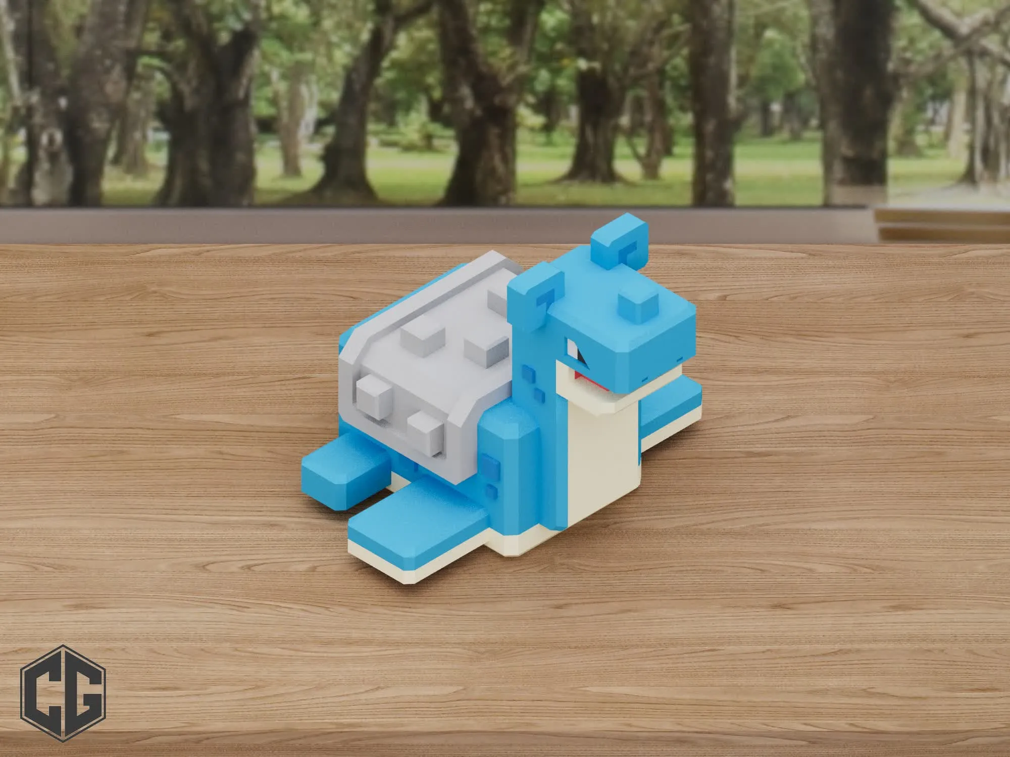 Lapras Pokemon Voxel Multipart - Free 3D Print Model - MakerWorld