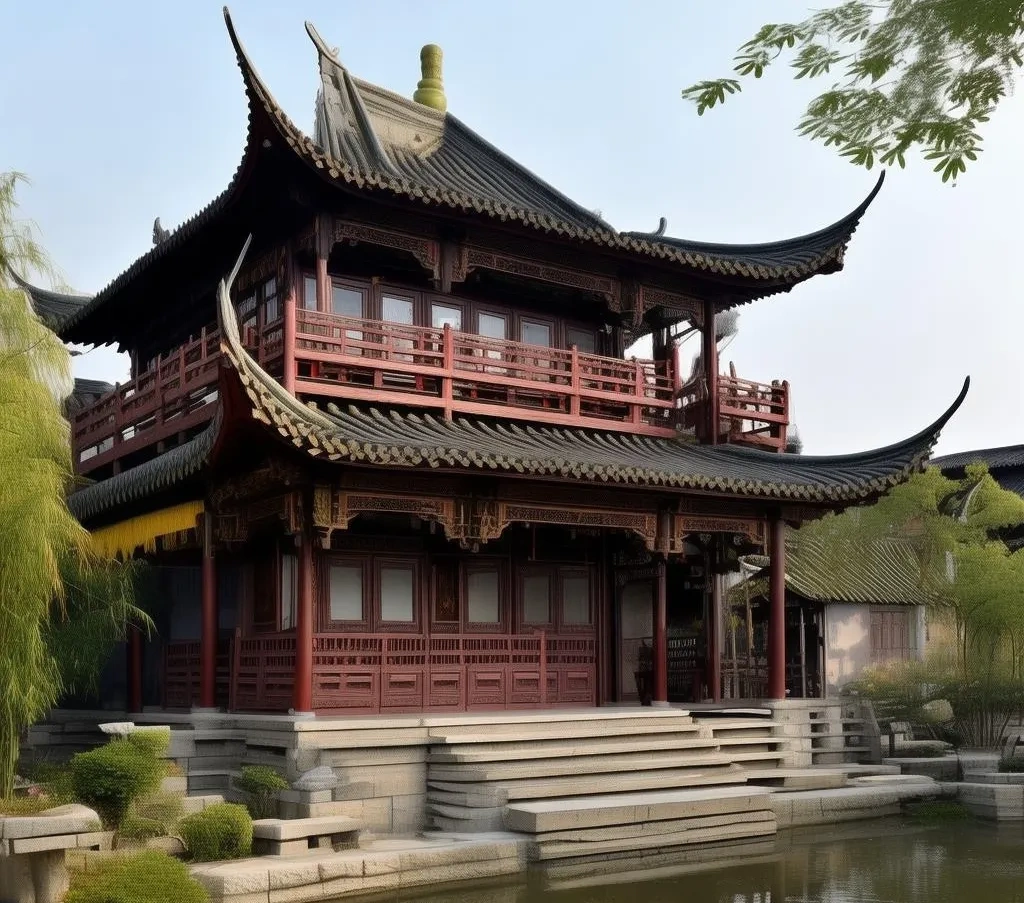 Traditional Chinese Two-Story Building by user_3492148935 - MakerWorld
