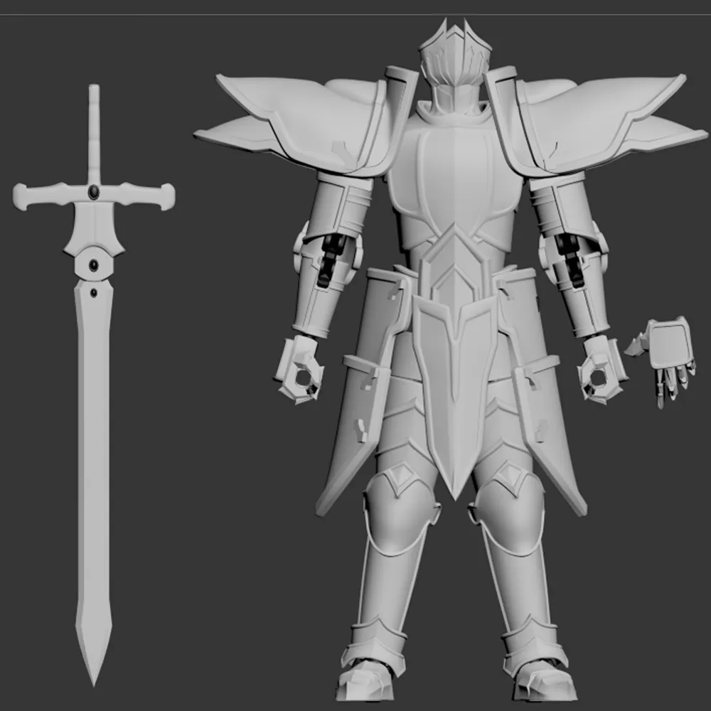 Black Knight - Based on dummy 13 Fully movable - Free 3D Print Model ...
