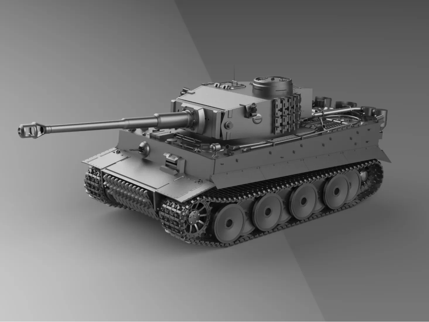 Tank, Tiger tank, tank model, model printed as a whole, friends who ...