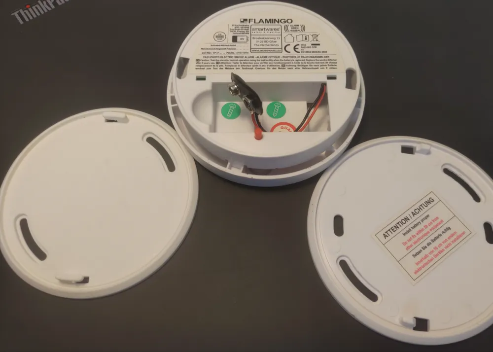 Smoke alarm siren holder for Flamingo FA23 by Gr8Sin - MakerWorld